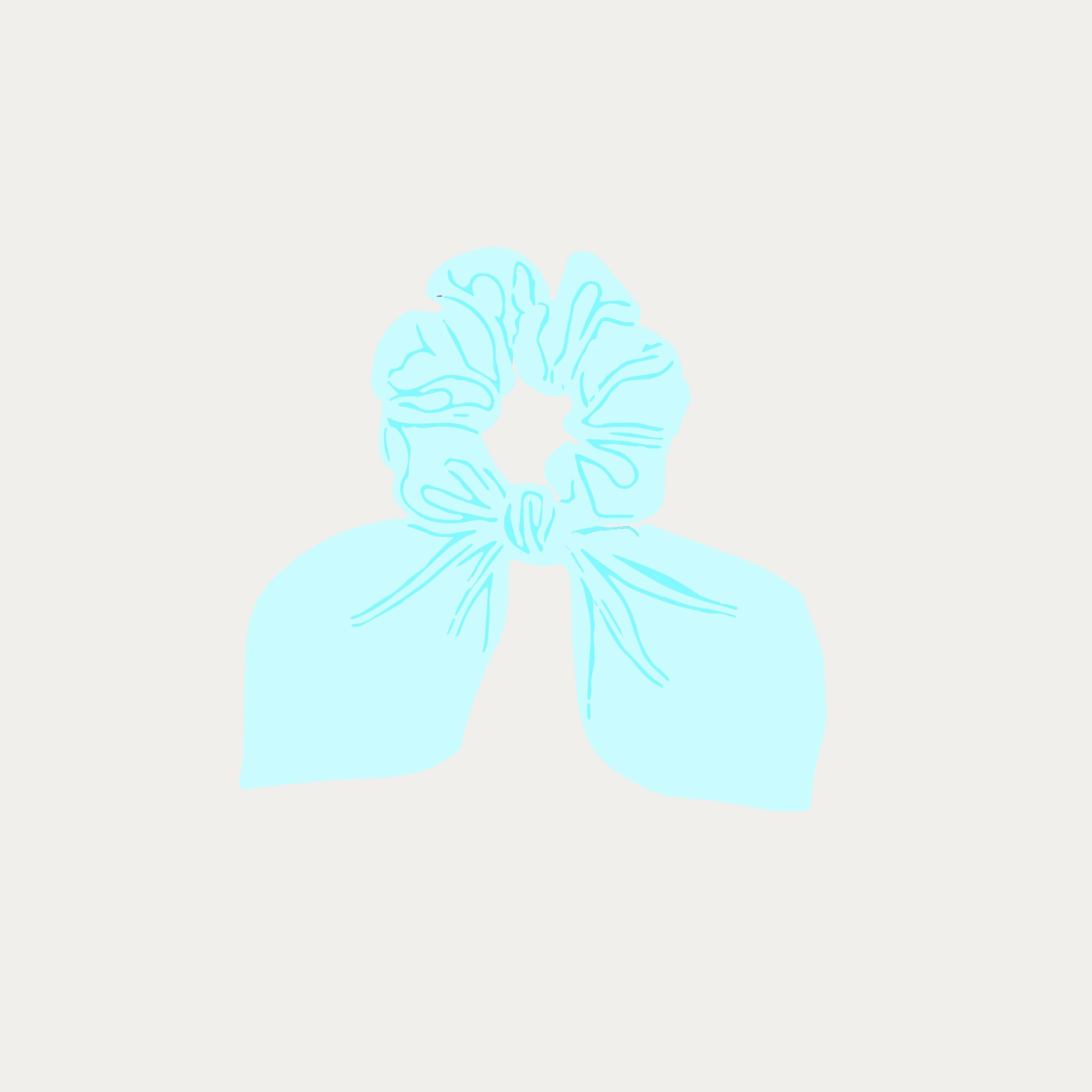 baby blue scrunchie bow (PRE ORDER) – Believe Leotards